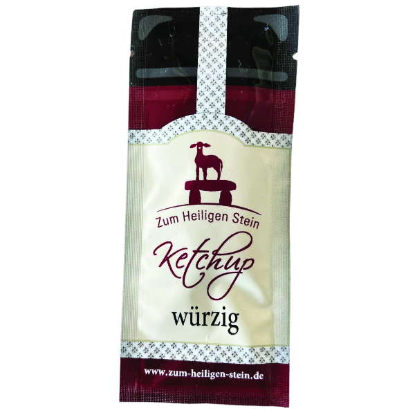 5 Portionsbeutel Ketchup würzig 25g - Zum Heiligen Stein